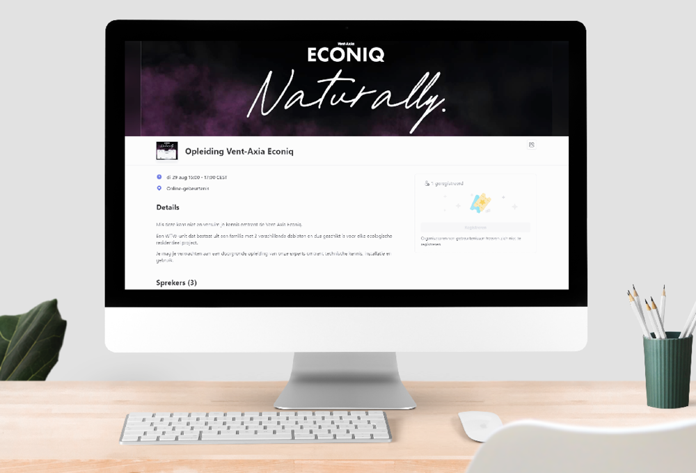 Kom aan boord van de Vent-Axia Econiq masterclass | Ventilair Group Belgium